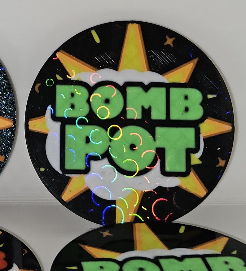 The BEST Bomb Pot Poker Chip - IN COLOR! 3 Different Variations - Etsy