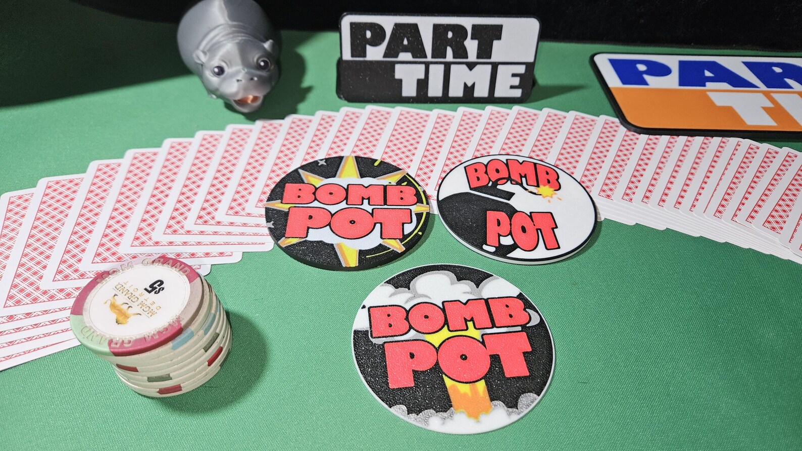 The BEST Bomb Pot Poker Chip - IN COLOR! 3 Different Variations - Etsy