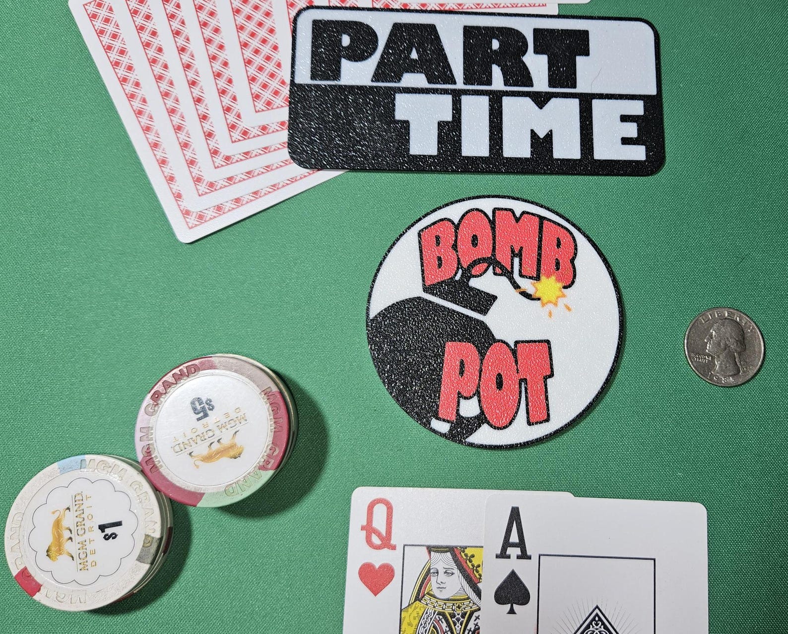 The BEST Bomb Pot Poker Chip - IN COLOR! 3 Different Variations - Etsy
