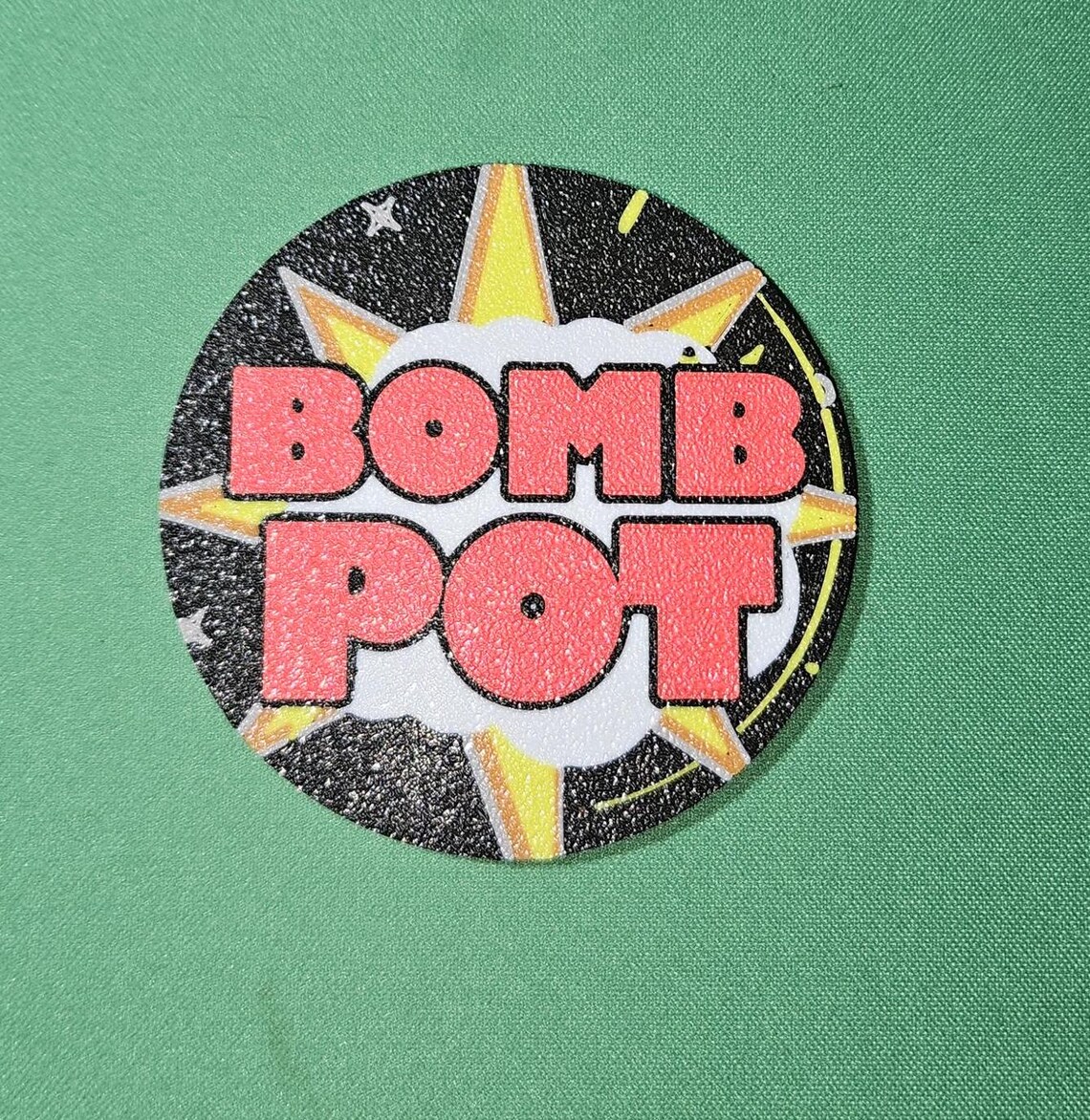 The BEST Bomb Pot Poker Chip - IN COLOR! 3 Different Variations - Etsy