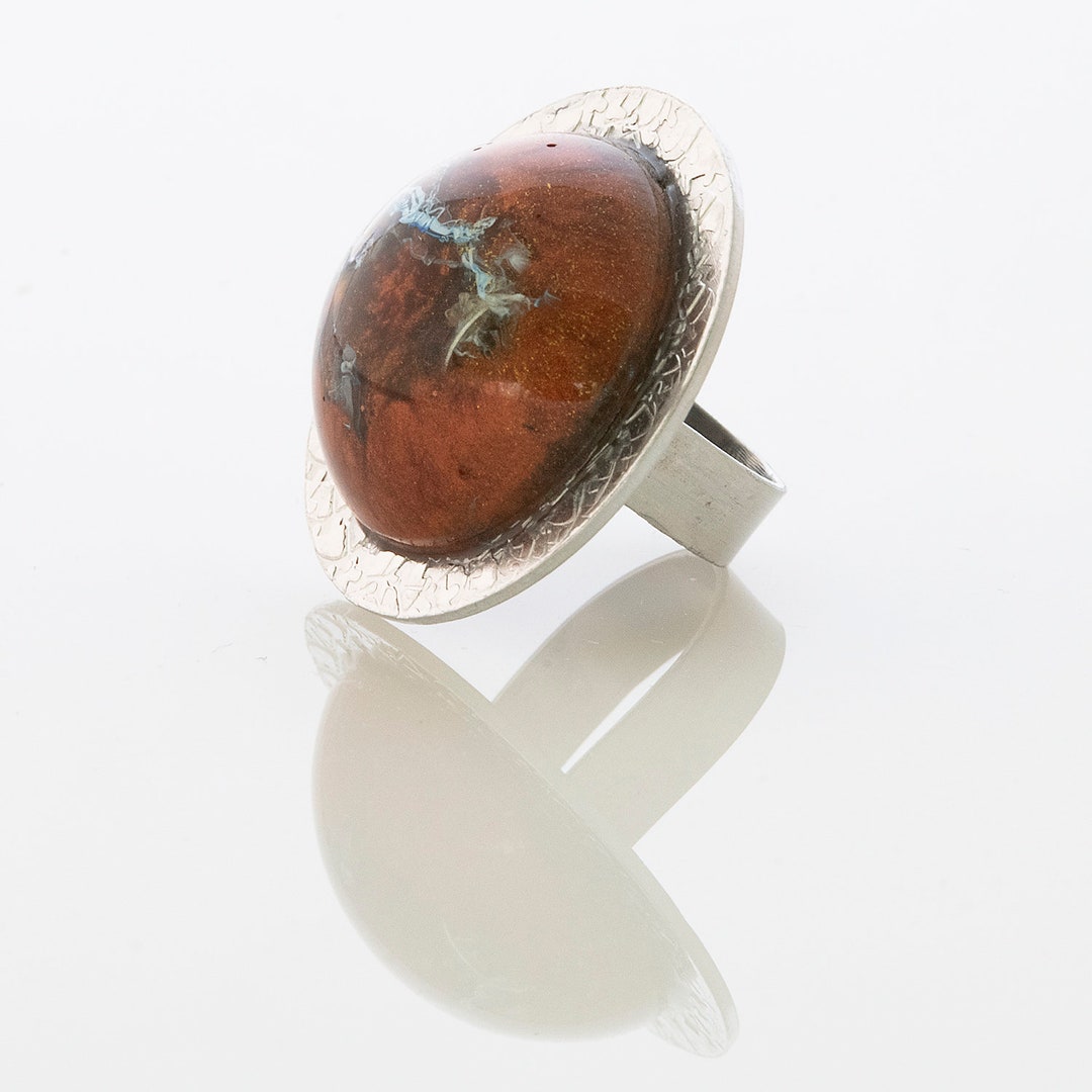 Copper Swirl Impractical Ring With Gear Stamping - Etsy