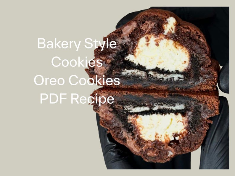 Oreo Cookies Recipe | Bakery Style Soft Chocolate Center(pdf Pattern ...