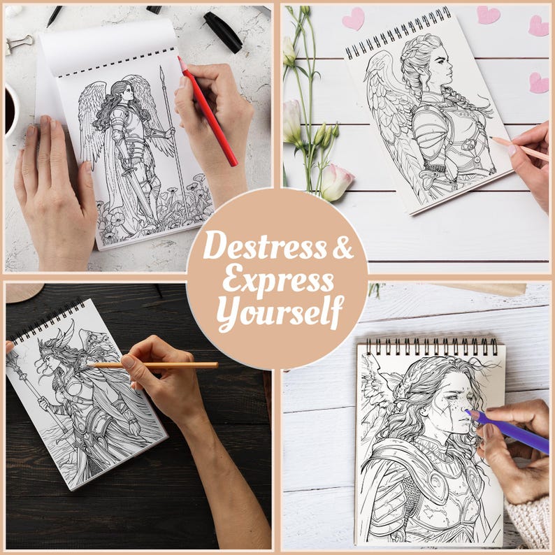 Valkyries Coloring Book – Norse Mythology, Viking Warrior Women ...
