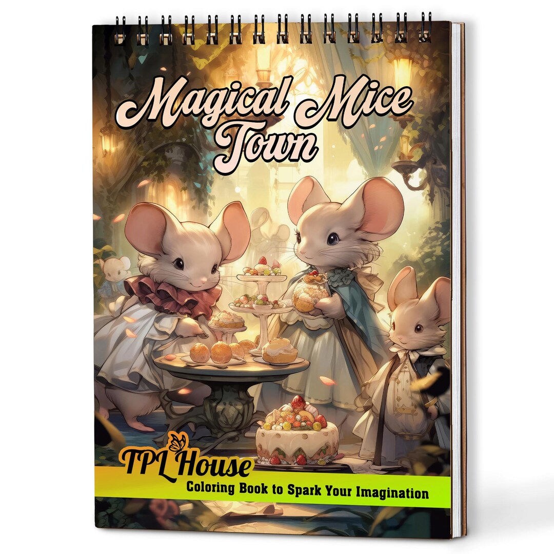 Magical Mice Town Coloring Book: Handmade A5 Fantasy Art Gift - Etsy
