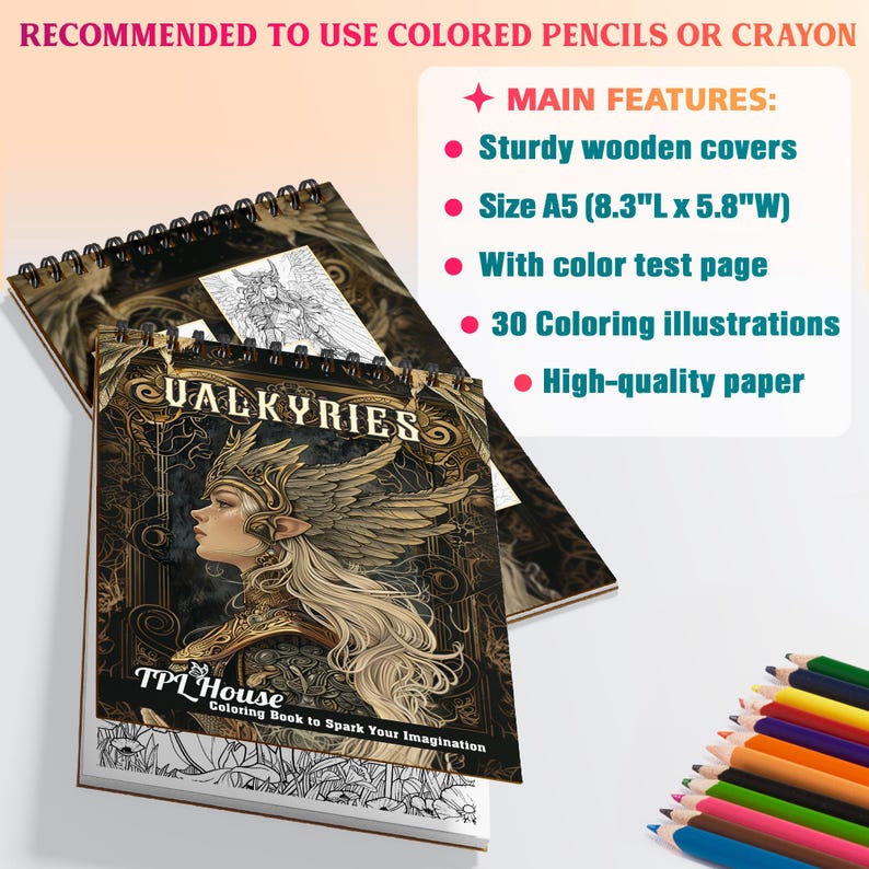 Valkyries Coloring Book – Norse Mythology, Viking Warrior Women ...