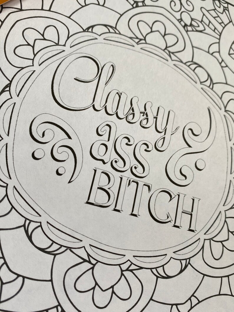 Printable Swear Word Coloring Book Pages Inappropriate - Etsy Canada