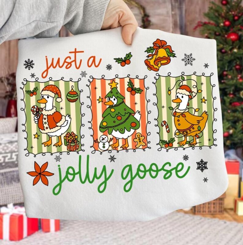 Preppy Christmas Goose PNG: Santa, Snowman Designs (digital Download ...