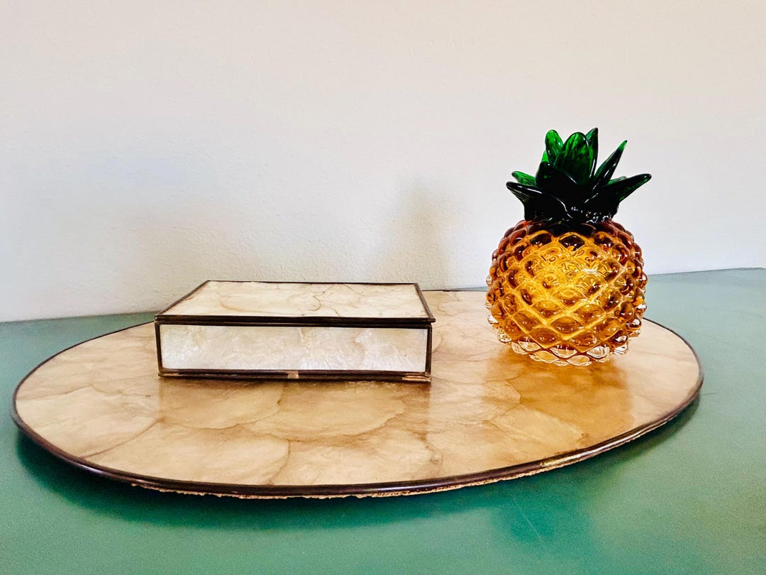 Capiz Shell Large Decorative Tray 18" - Etsy