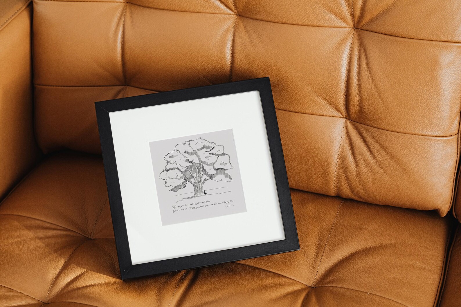 Nathanael Under the Fig Tree, John 1:48, Digital Print, Bible Wall Art ...