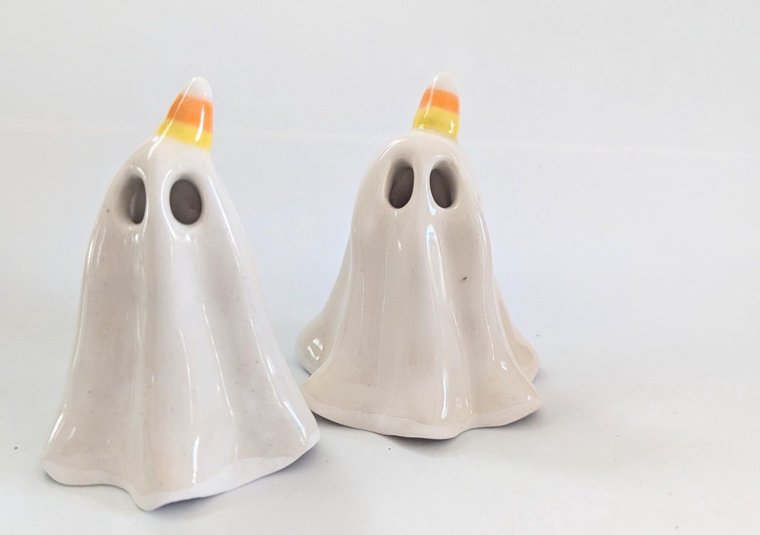 Ceramic Candy Corn Ghost, Halloween Decoration, Ghost, Candy Corn - Etsy