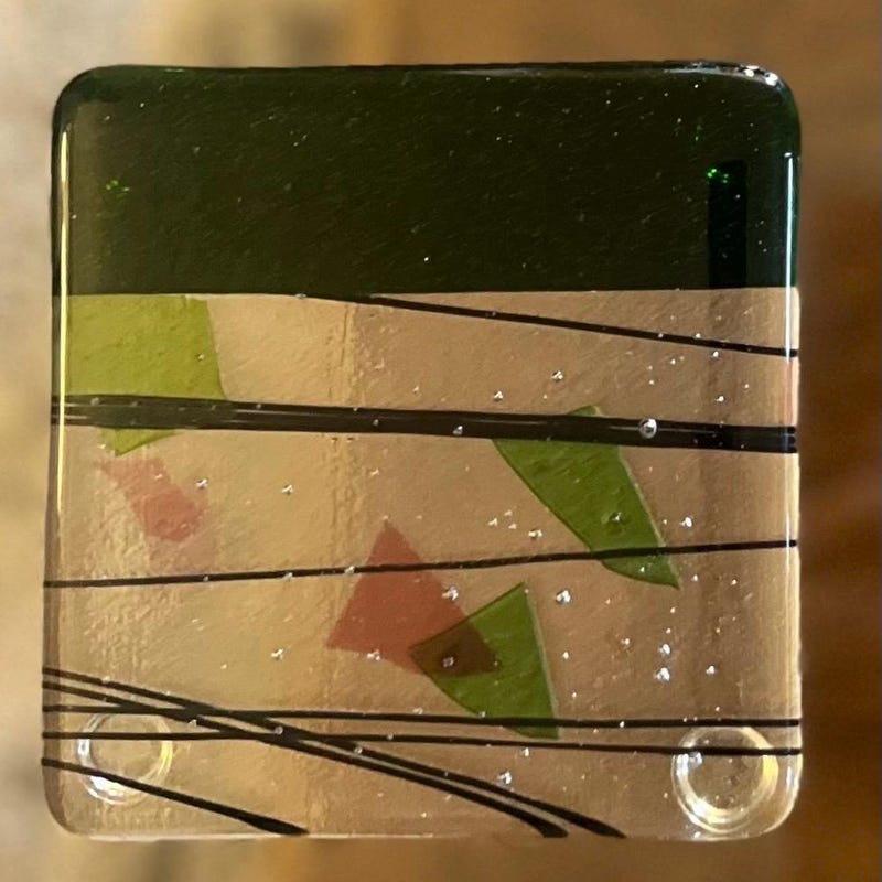 Fused Glass Coaster - Etsy