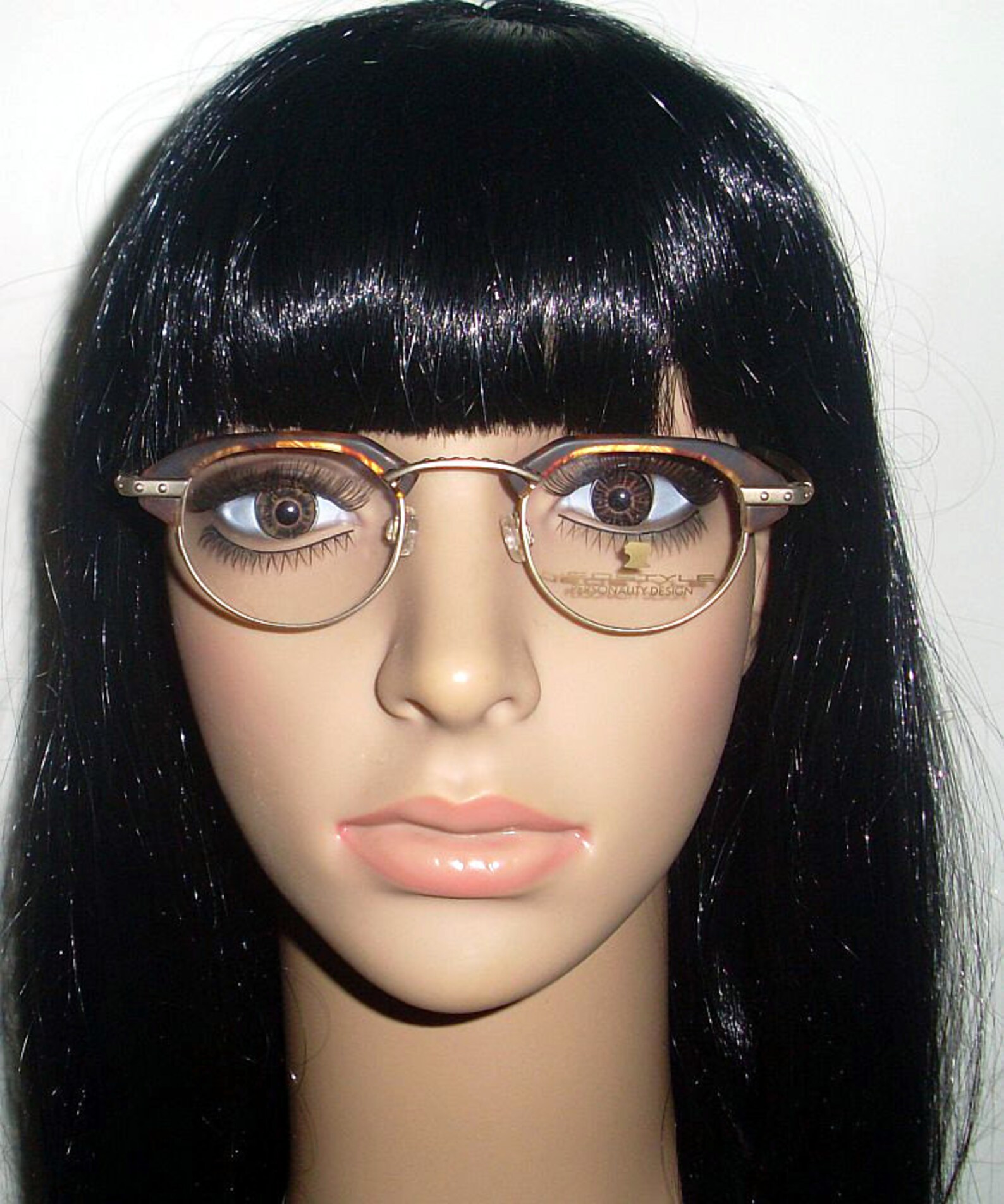 Vintage Club Glasses Eyeglasses Sunglasses New Frame Eyewear Gold Studs ...