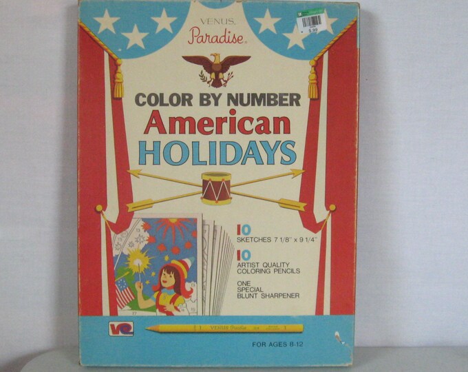 Vintage Venus Paradise Color by Number . Original Box . Paint by Number ...