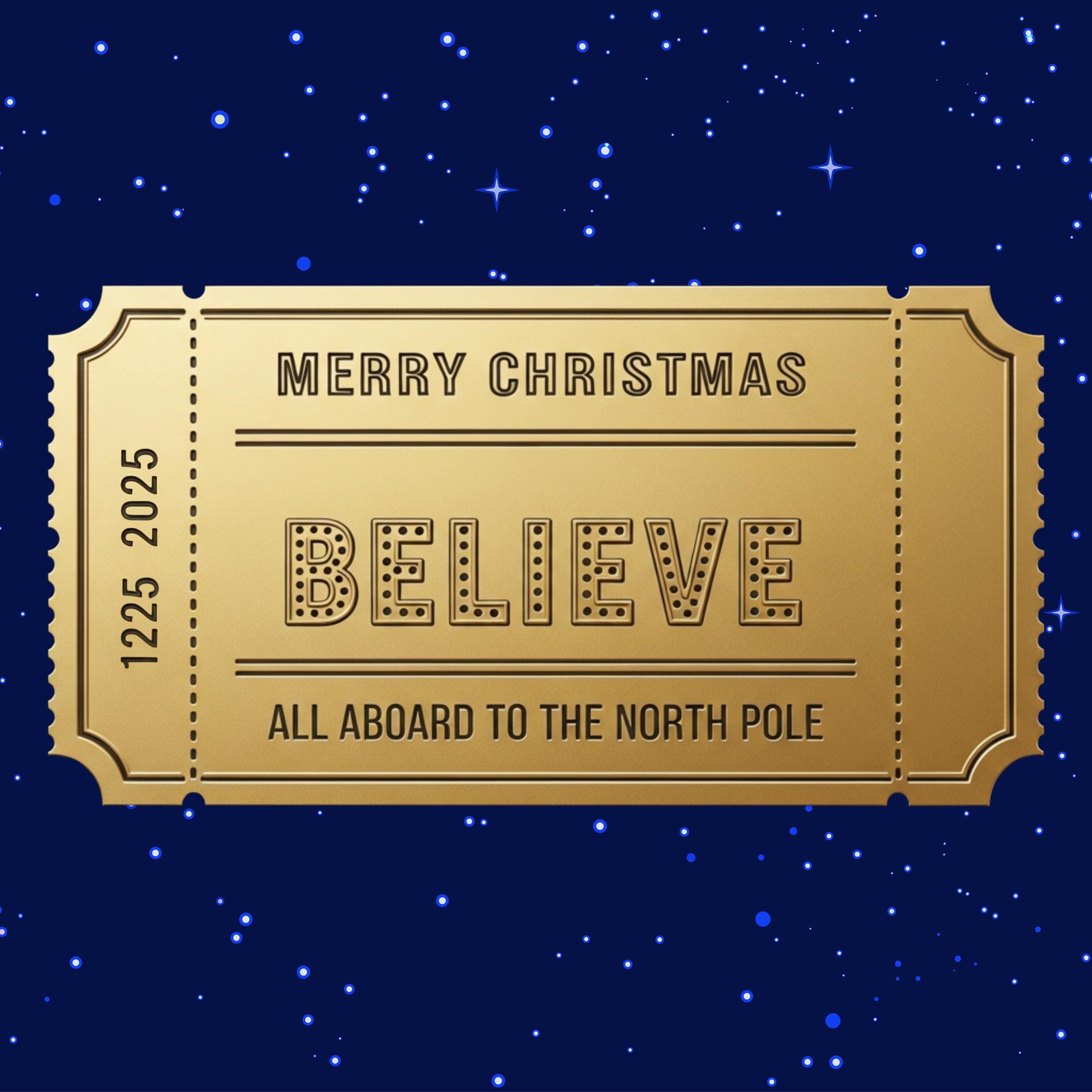 Polar Express Gold Ticket Add Name (digital Download), Personalized ...