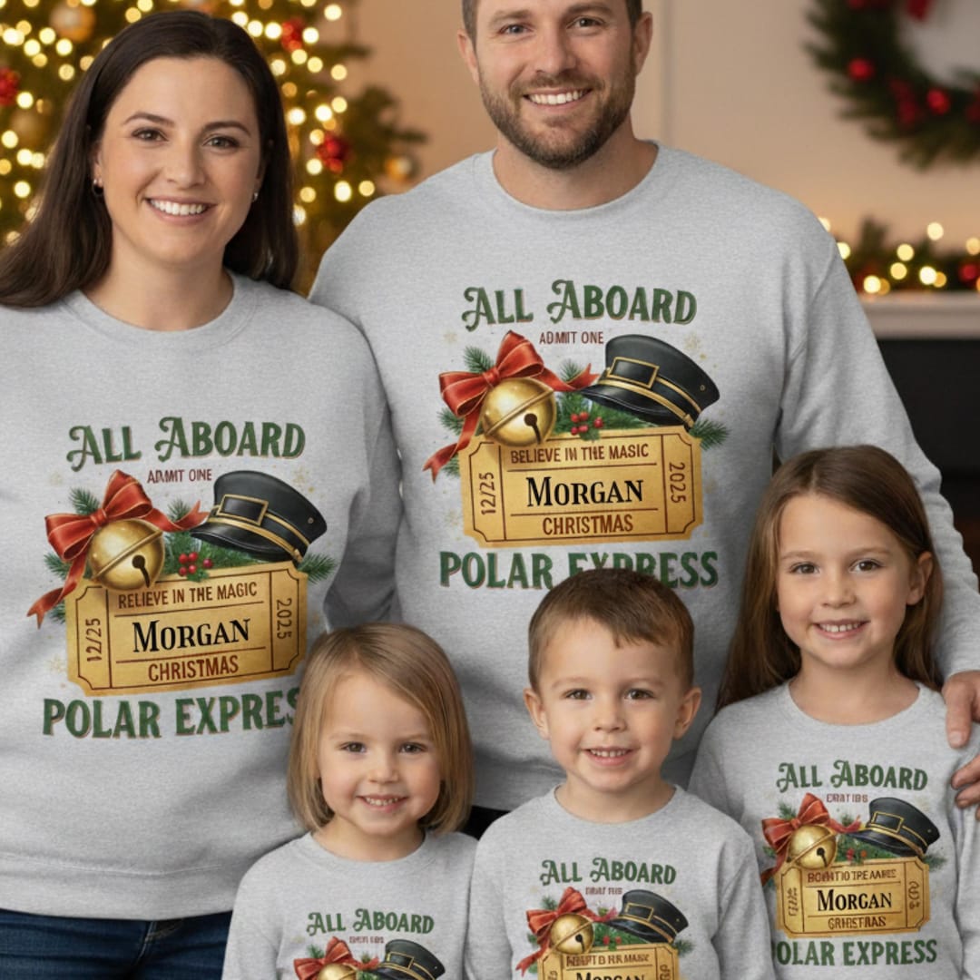 Polar Express Ticket Design(digital Download),personalized Christmas ...