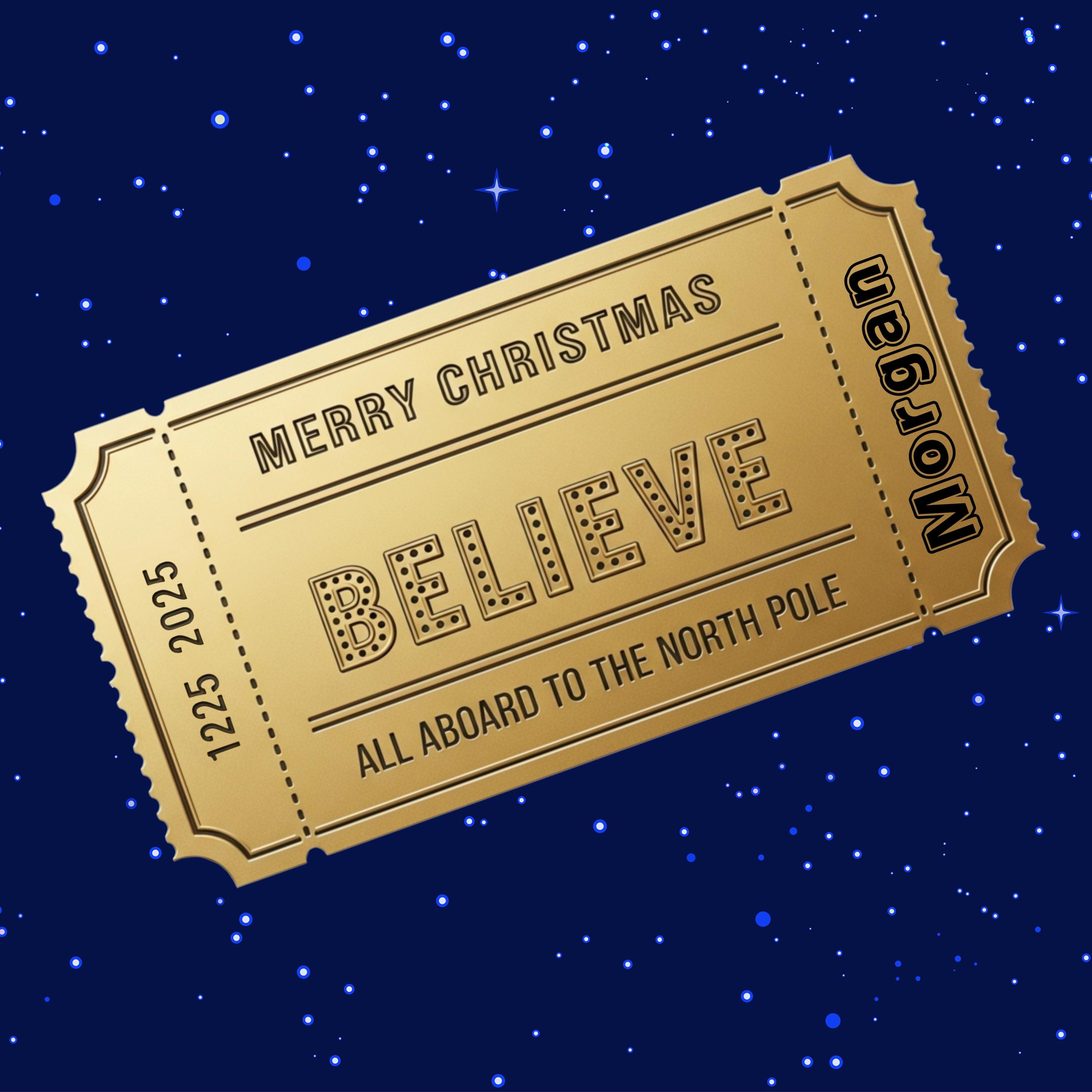 Polar Express Gold Ticket Add Name (digital Download), Personalized ...