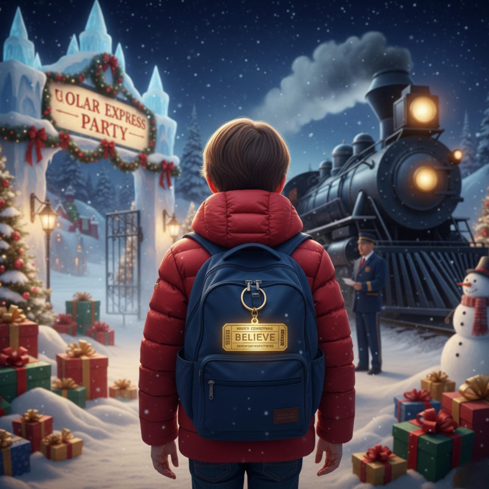 Polar Express Gold Ticket Add Name (digital Download), Personalized ...