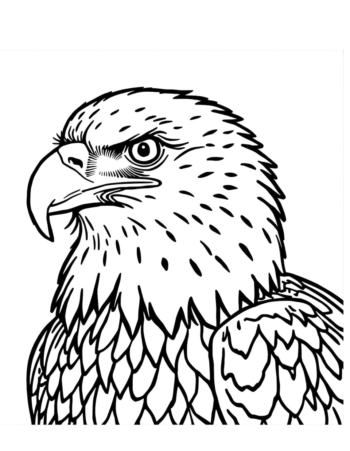 Eagle Coloring Pages for Kids & Adults: Printable Bird Art (PDF ...