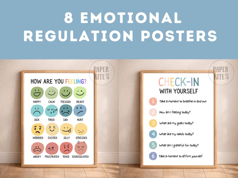 10 Calming Corner Posters | Rainbow Classroom Decor | Emotional ...