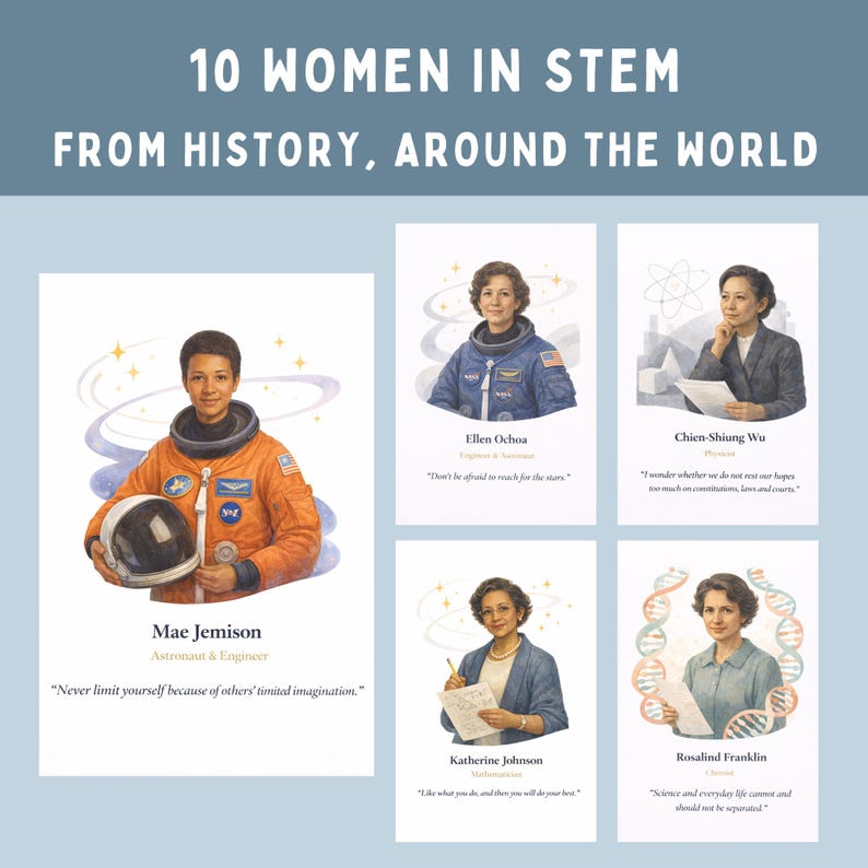 Women in STEM Posters | Famous Female Scientists & Engineers | Girls in ...