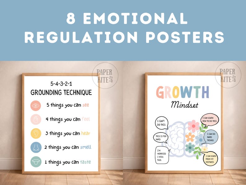 10 Calming Corner Posters | Rainbow Classroom Decor | Emotional ...