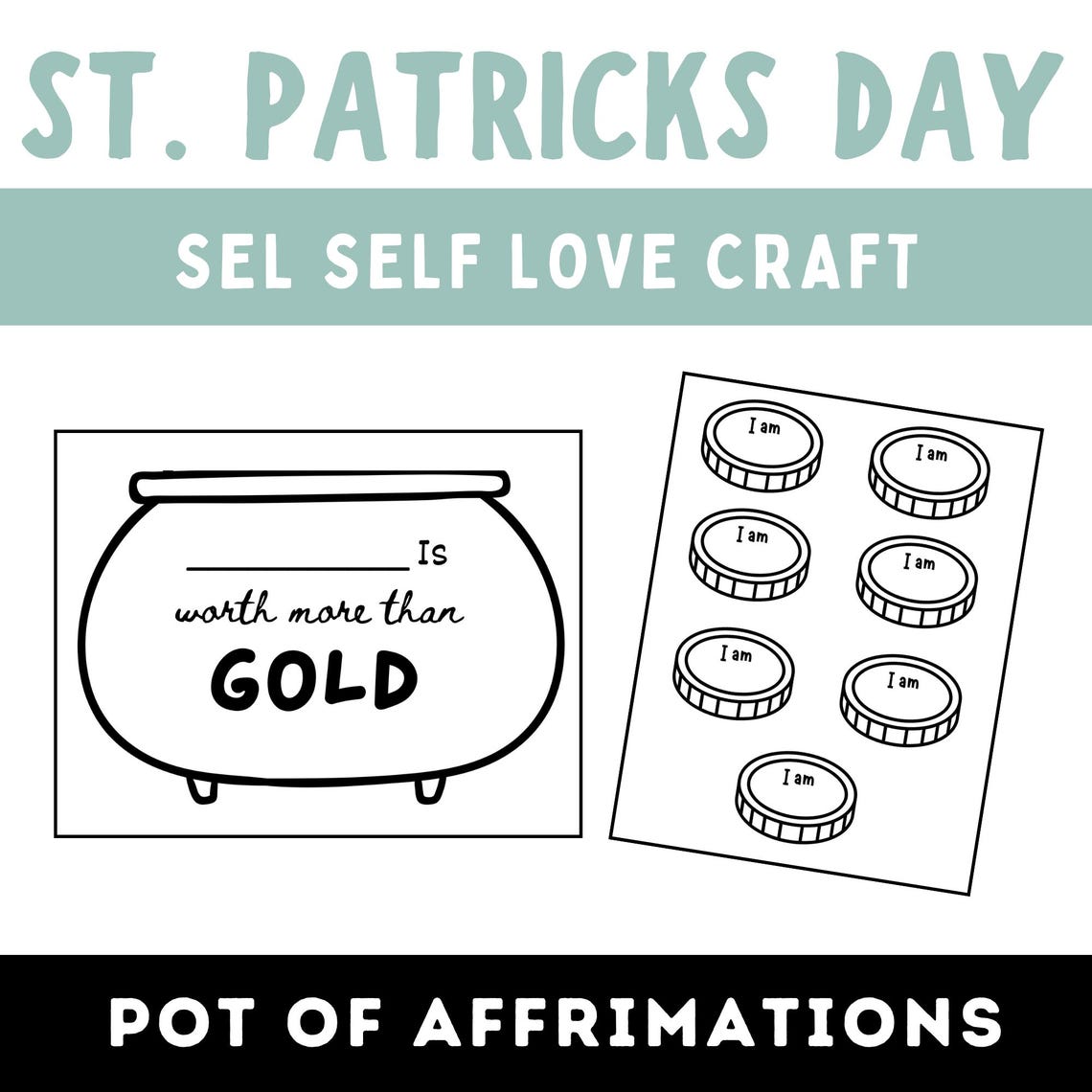 No Prep St. Patricks Day Party Craft | St. Patrick’s Day SEL Activity ...