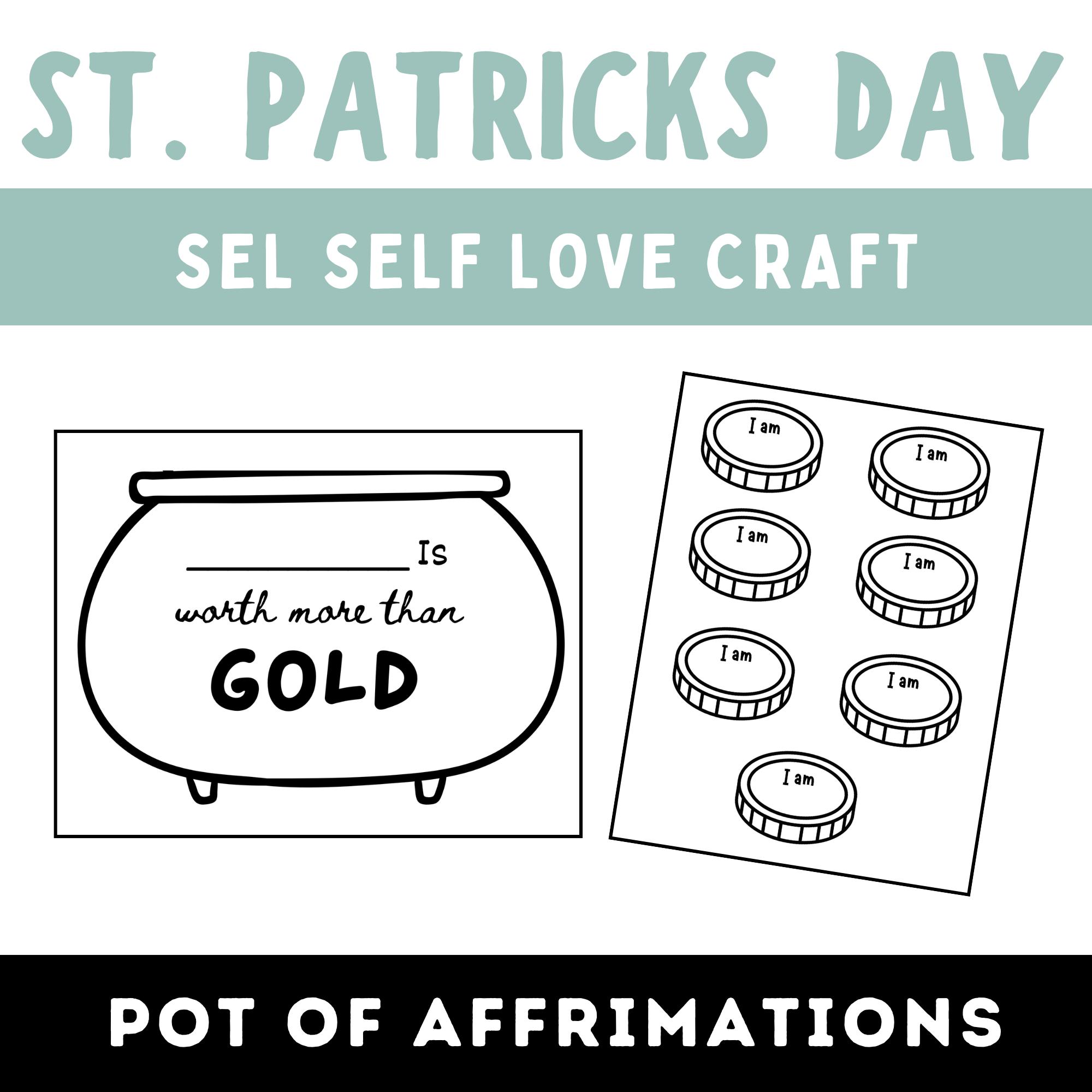 No Prep St. Patricks Day Party Craft | St. Patrick’s Day SEL Activity ...