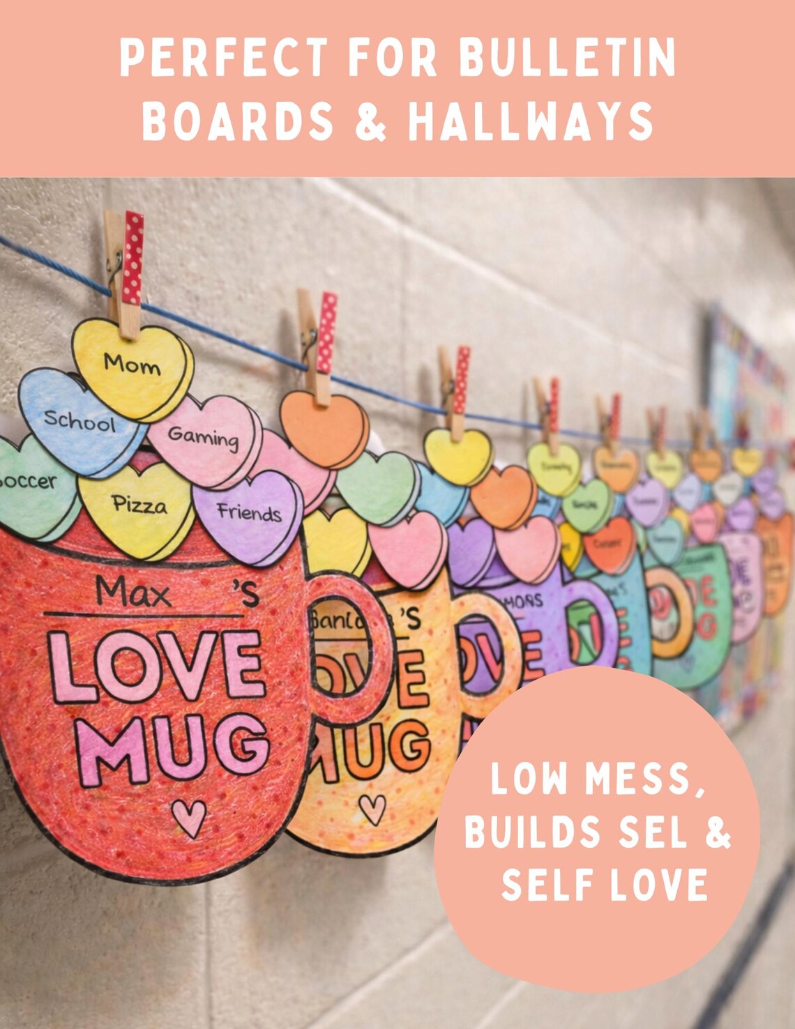 No Prep Valentine’s Day Craft | Love Mug Activity | SEL Classroom Craft ...