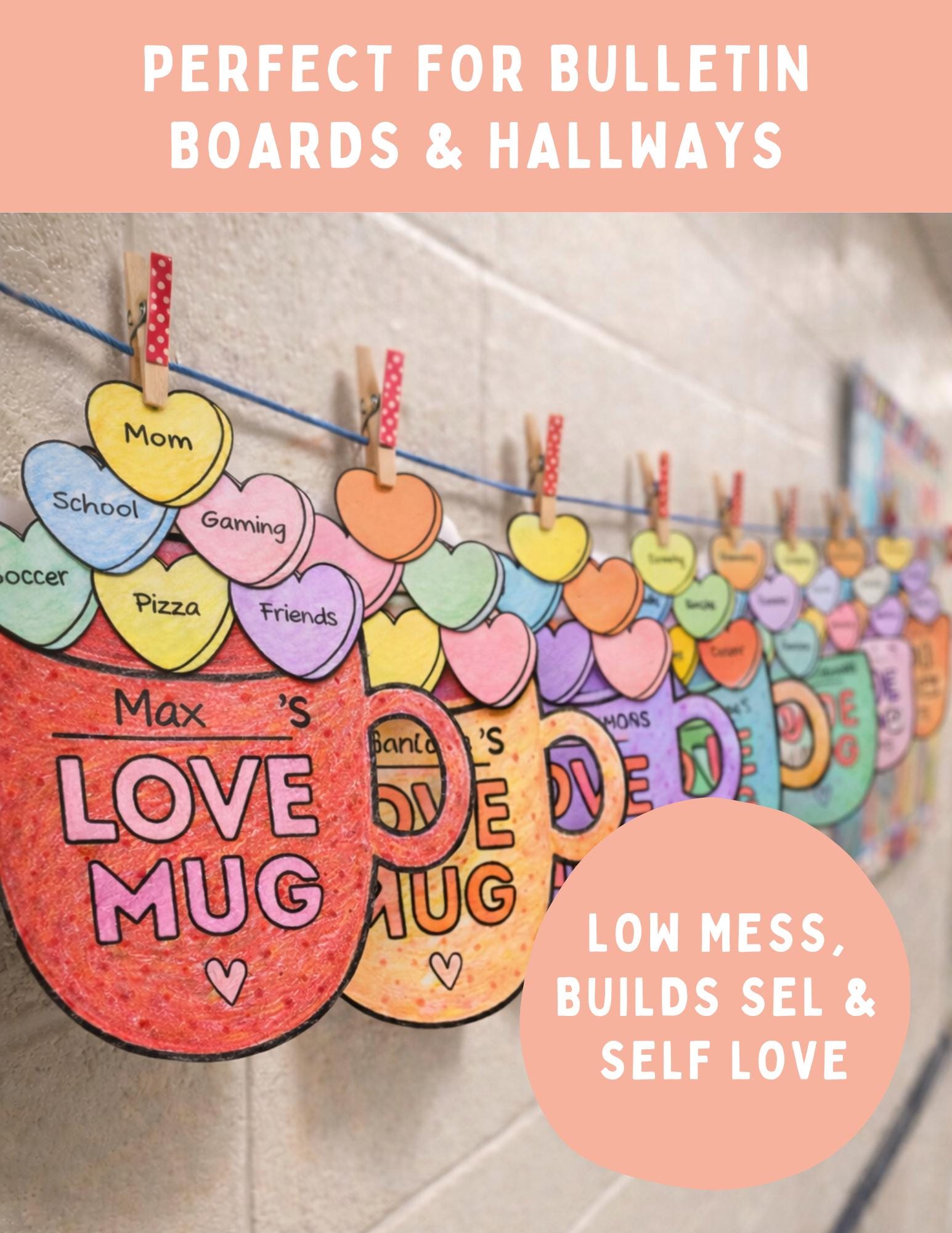 No Prep Valentine’s Day Craft | Love Mug Activity | SEL Classroom Craft ...