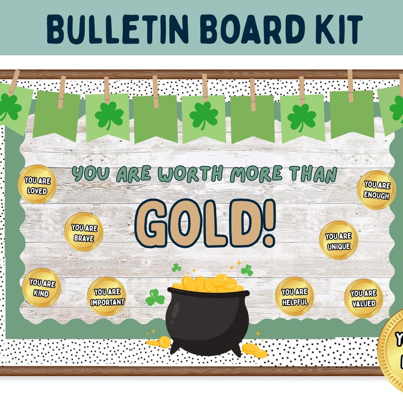 You Are Worth More Than Gold Bulletin Board - Etsy