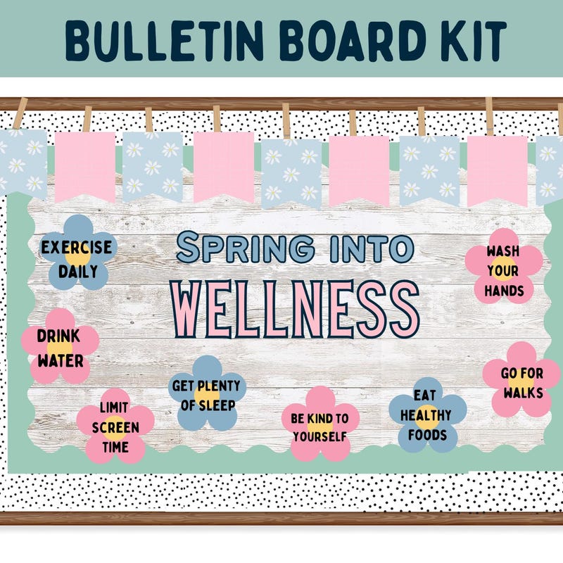 Wellness Bulletin Board Ideas - Etsy