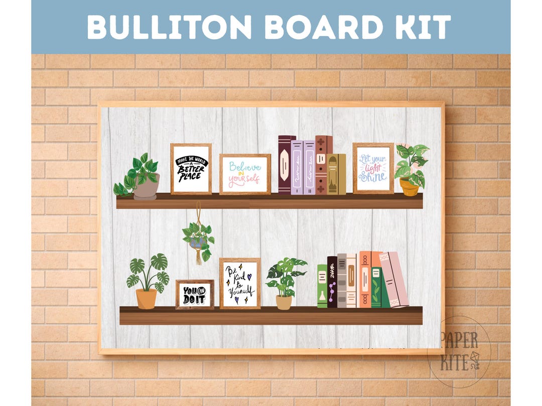 Bookshelf Bulletin Board | Classroom Reading Display & Library Decor ...
