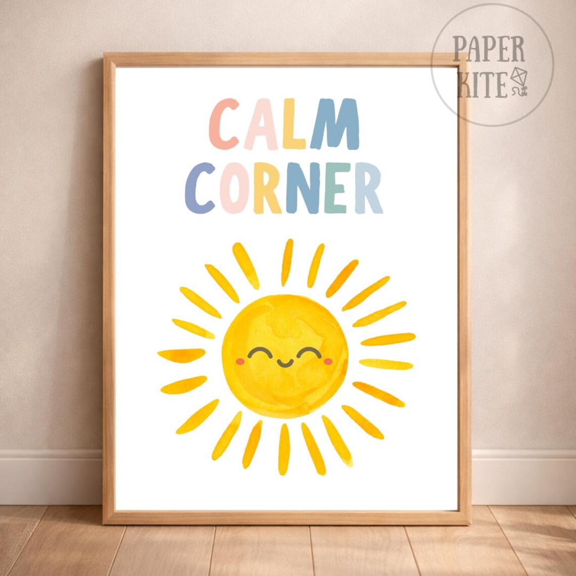 Calm Corner Sign | SEL Classroom Decor | Boho Sun Wall Art | Emotional ...