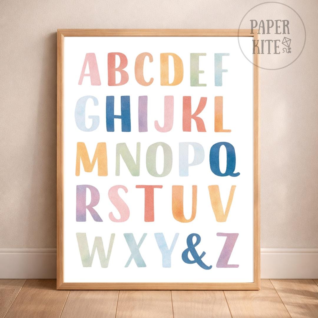 ABC Poster Classroom Decor Alphabet Chart Preschool Kindergarten ...