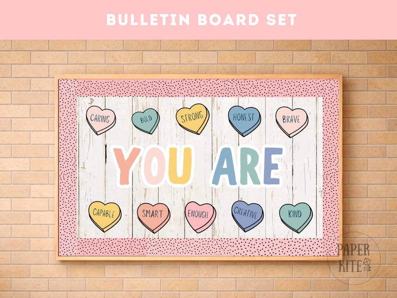 Valentine’s Day Bulletin Board | You Are Loved Classroom Decor | SEL ...