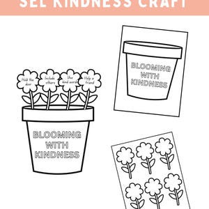 Spring Kindness Craft | SEL Bulletin Board Activity | Year Round Social ...