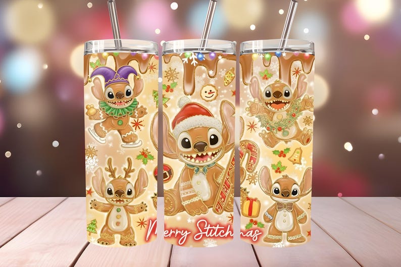 Funny Christmas Tumbler PNG | Cute Cartoon Friends Holiday Design ...
