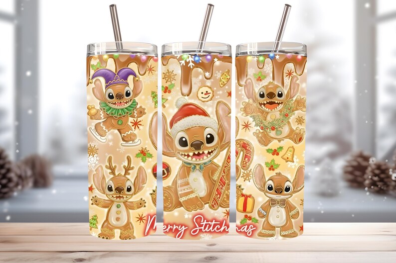 Funny Christmas Tumbler PNG | Cute Cartoon Friends Holiday Design ...