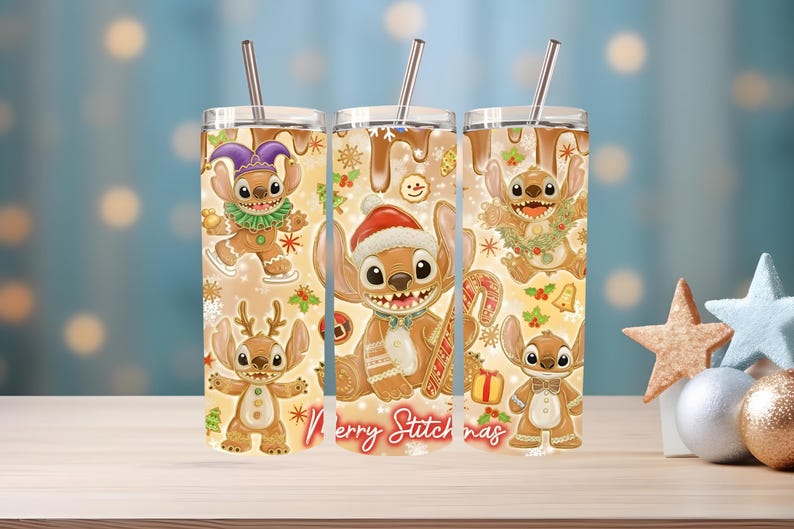 Funny Christmas Tumbler PNG | Cute Cartoon Friends Holiday Design ...
