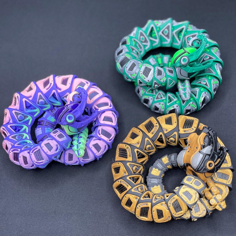 3D Printed Robot Rattlesnake Roborattler Designed by Matmiremakes ...
