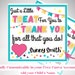 Teacher Appreciation Gift Tag Template End of the School Year Gift Tag ...