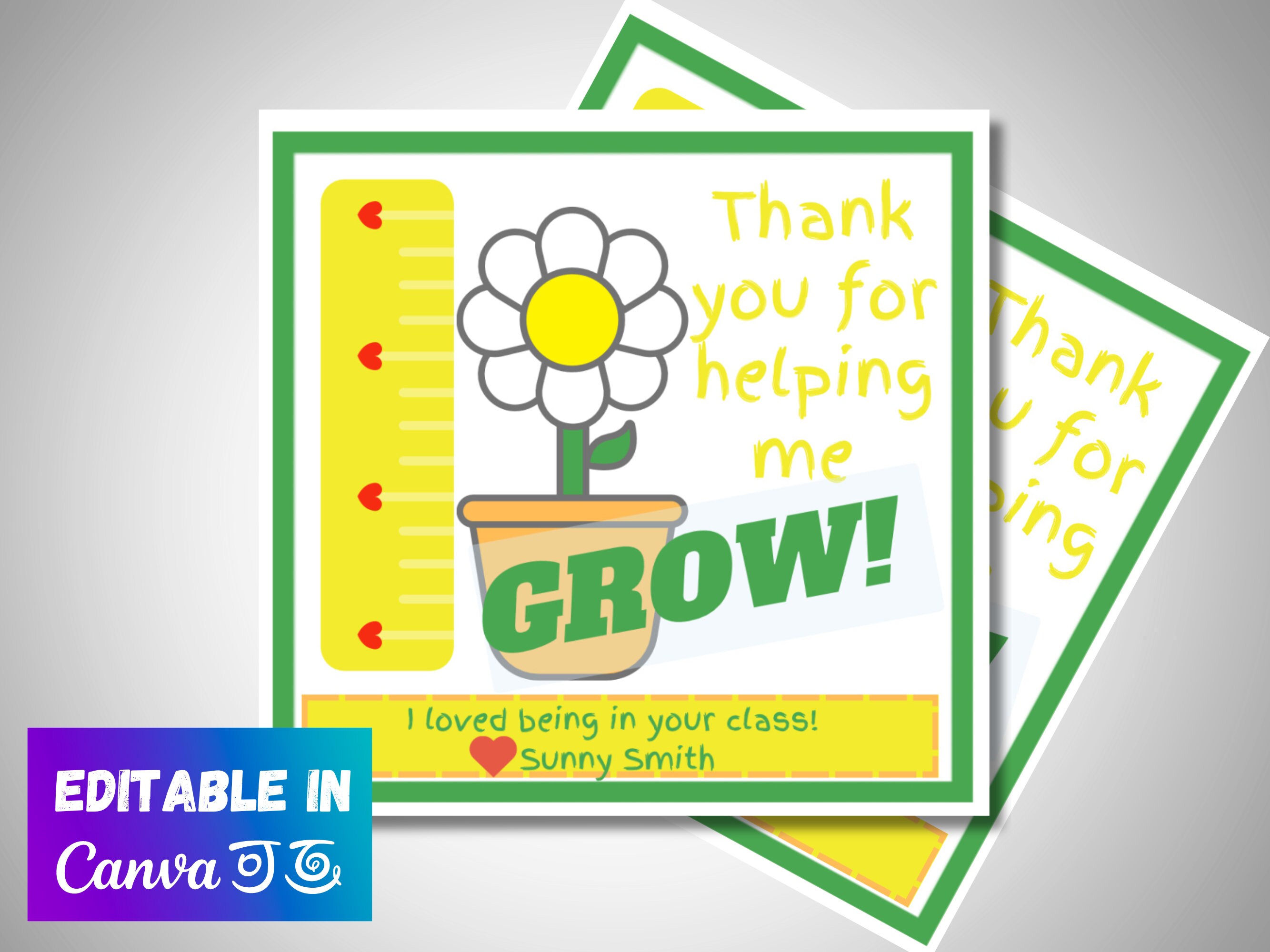 Teacher Appreciation Gift Tag Template End of the School Year Gift Tag ...