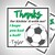 Soccer Birthday Party Favor Thank You Gift Tag- Thanks for Kicking It ...