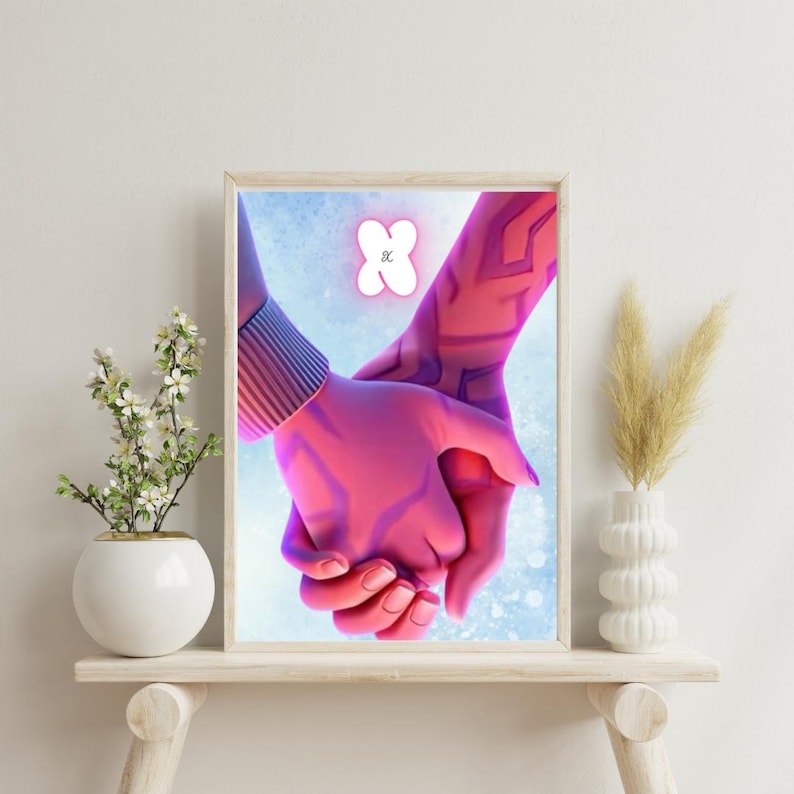 Rumi and Jinu K-pop Demon Hunters Poster,junu X Rumi Poster – K-pop ...