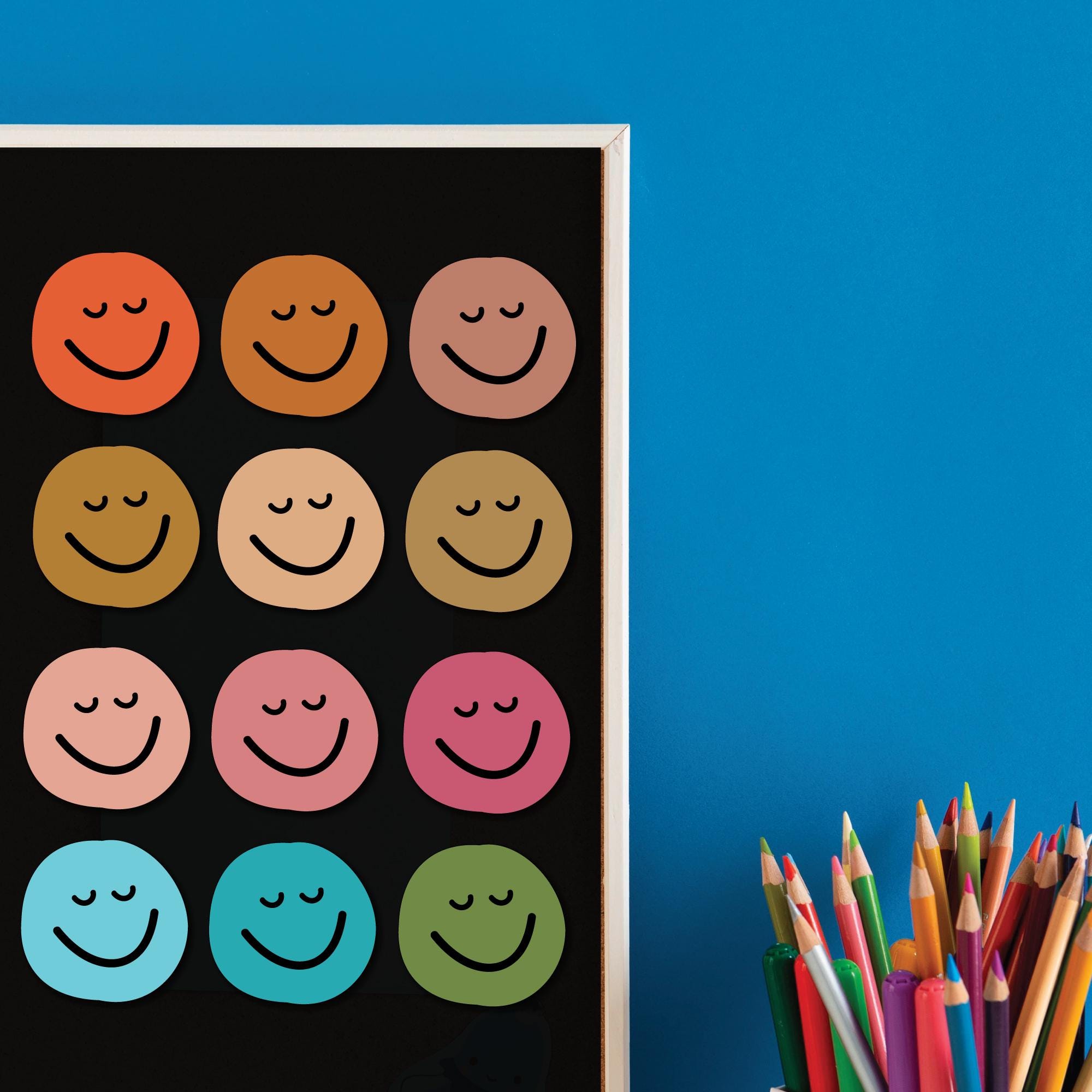 Retro Wall Art,smiley Face Print,retro Smiley Face Poster,boho Wall Art ...