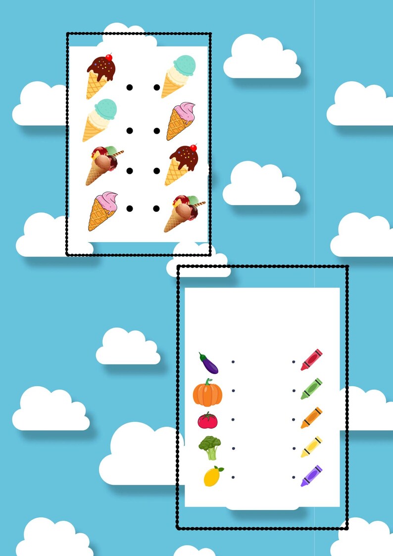 Pre-k Matching Worksheets | Fun Printable Activity Sheets for Preschool ...