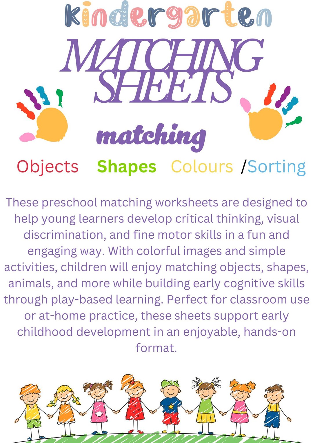 Pre-k Matching Worksheets | Fun Printable Activity Sheets for Preschool ...