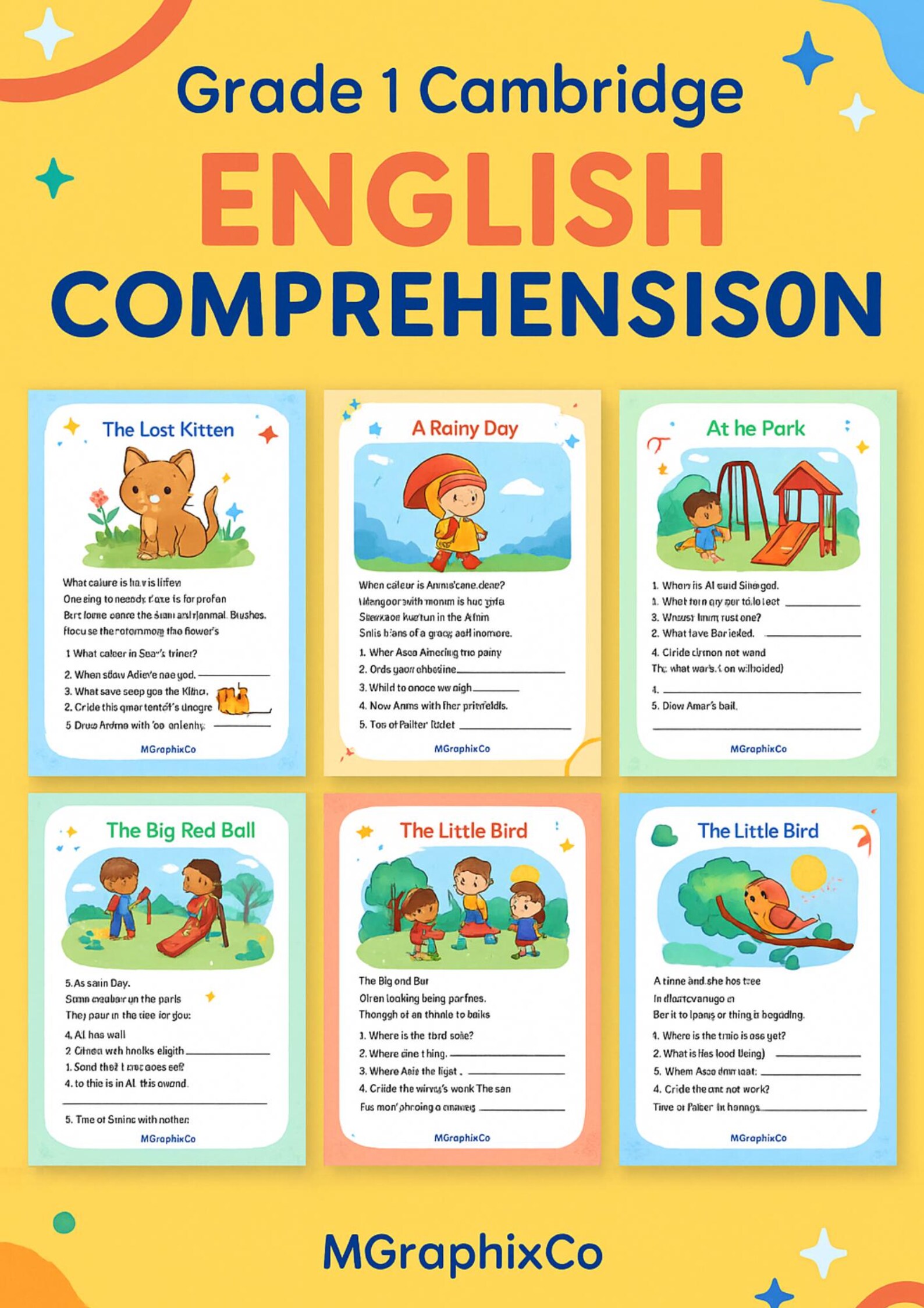 English Comprehension Worksheets/grade 1 Short Stories/reading and ...