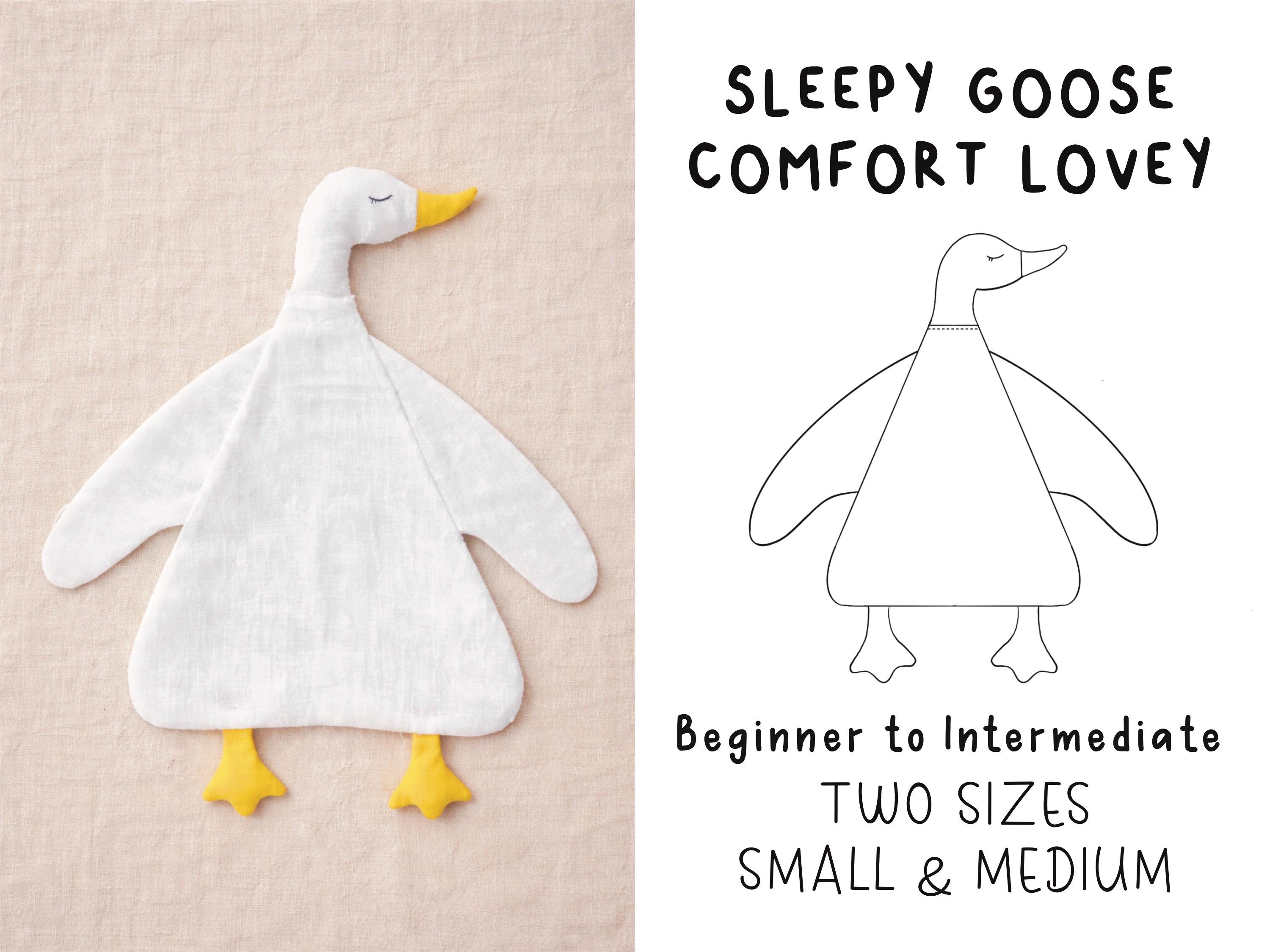 Sleepy Goose Comfort Lovey PDF Sewing Pattern A4, Lazy Goose Lovey ...