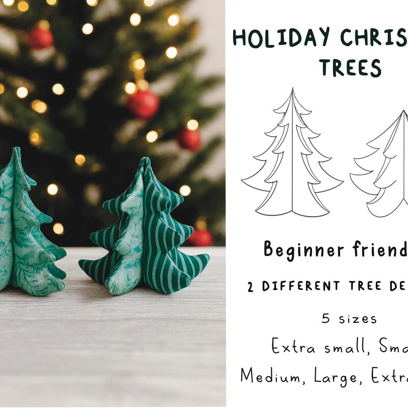 Fabric With Little Trees - Etsy